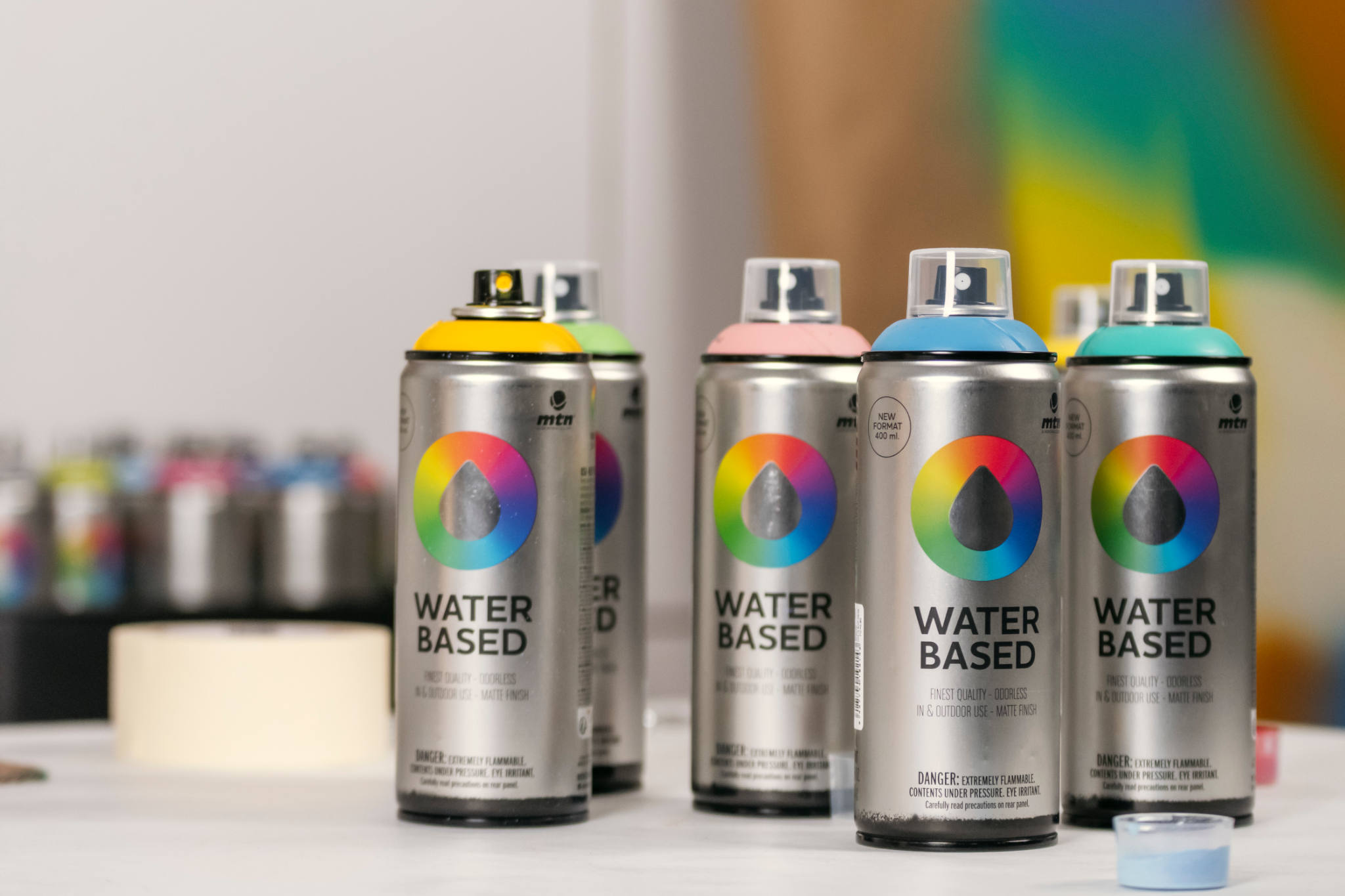 Water based acrylic spray paint store